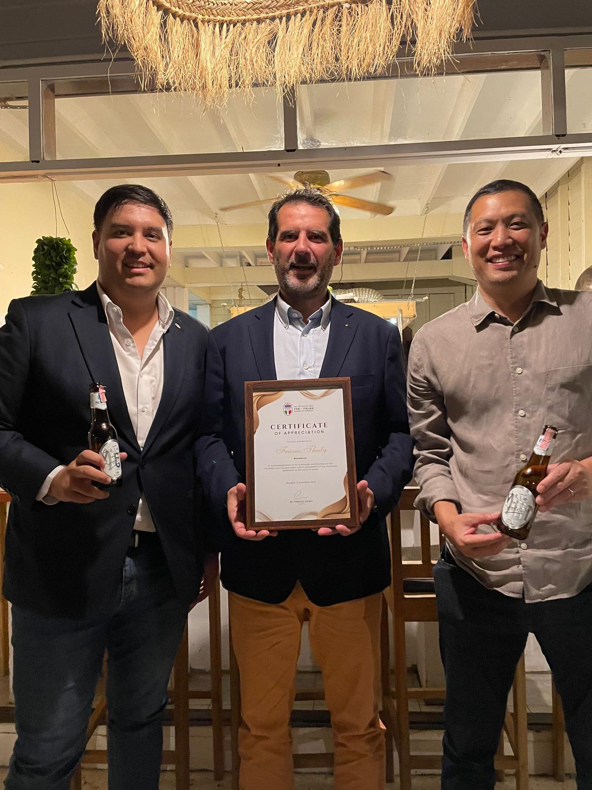[PPR] TICC welcomes Mr. Franco Thedy for Menabrea Beer Launching | Thai-Italian Chamber of Commerce